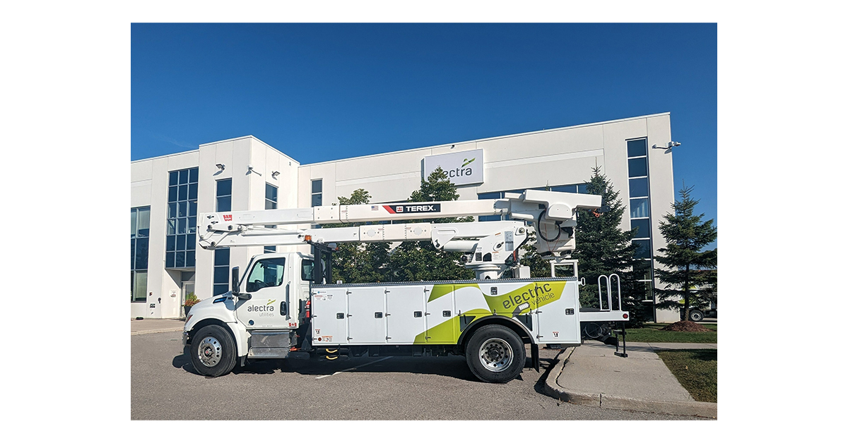 Alectra Charges Forward With Its First All-Electric Bucket Truck ...